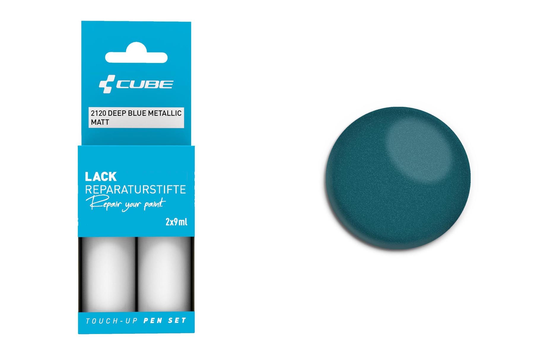 Cube Lackstift Set deep blue metallic matt 2120 | cu-2120